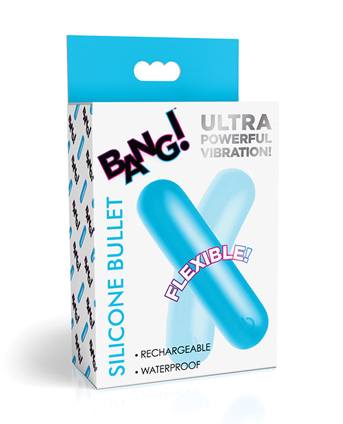 Bang! Flexible Silicone Bullet - Blue – Hella Raw