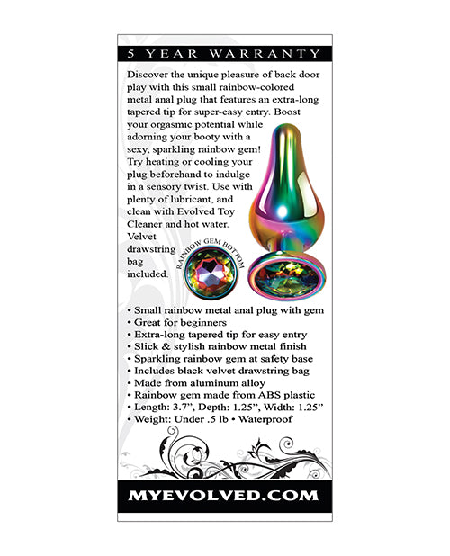 Evolved Rainbow Metal Plug - Small – Hella Raw
