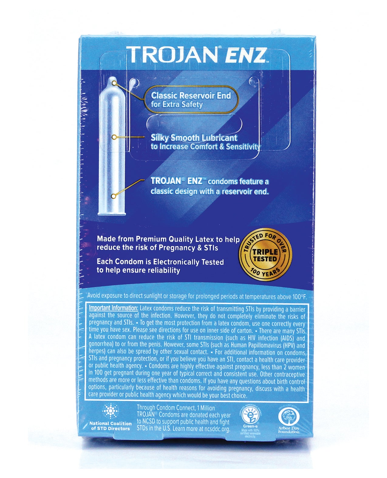 Trojan Enz Lubricated Condoms - Box of 12 – Hella Raw