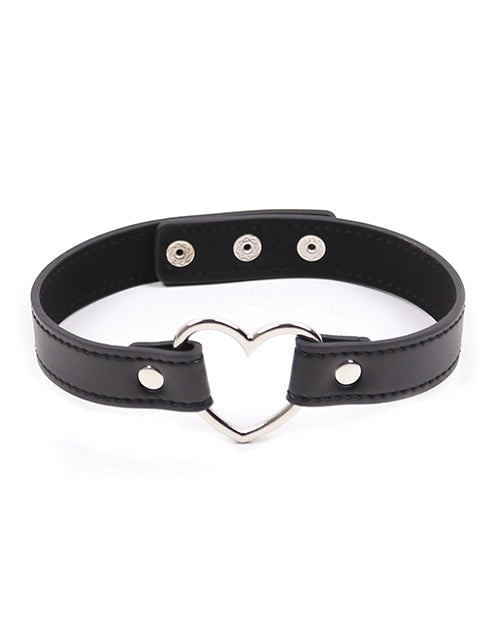 Plesur PVC Heart Connector Choker - Black – Hella Raw