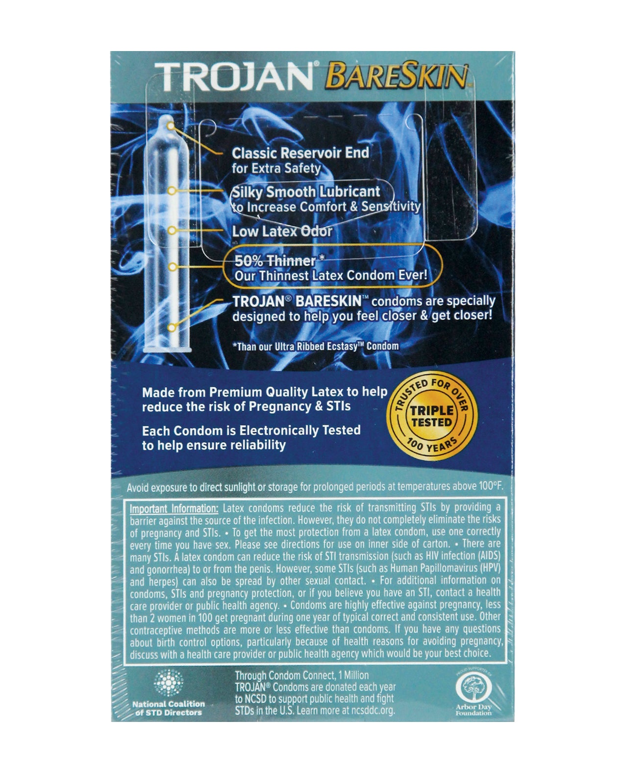 Trojan BareSkin Condoms - Box of 10 – Hella Raw