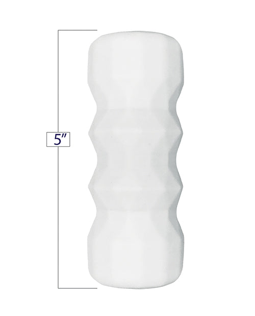 GeoStroker Four 5" Ultra-Soft Stroker - White – Hella Raw
